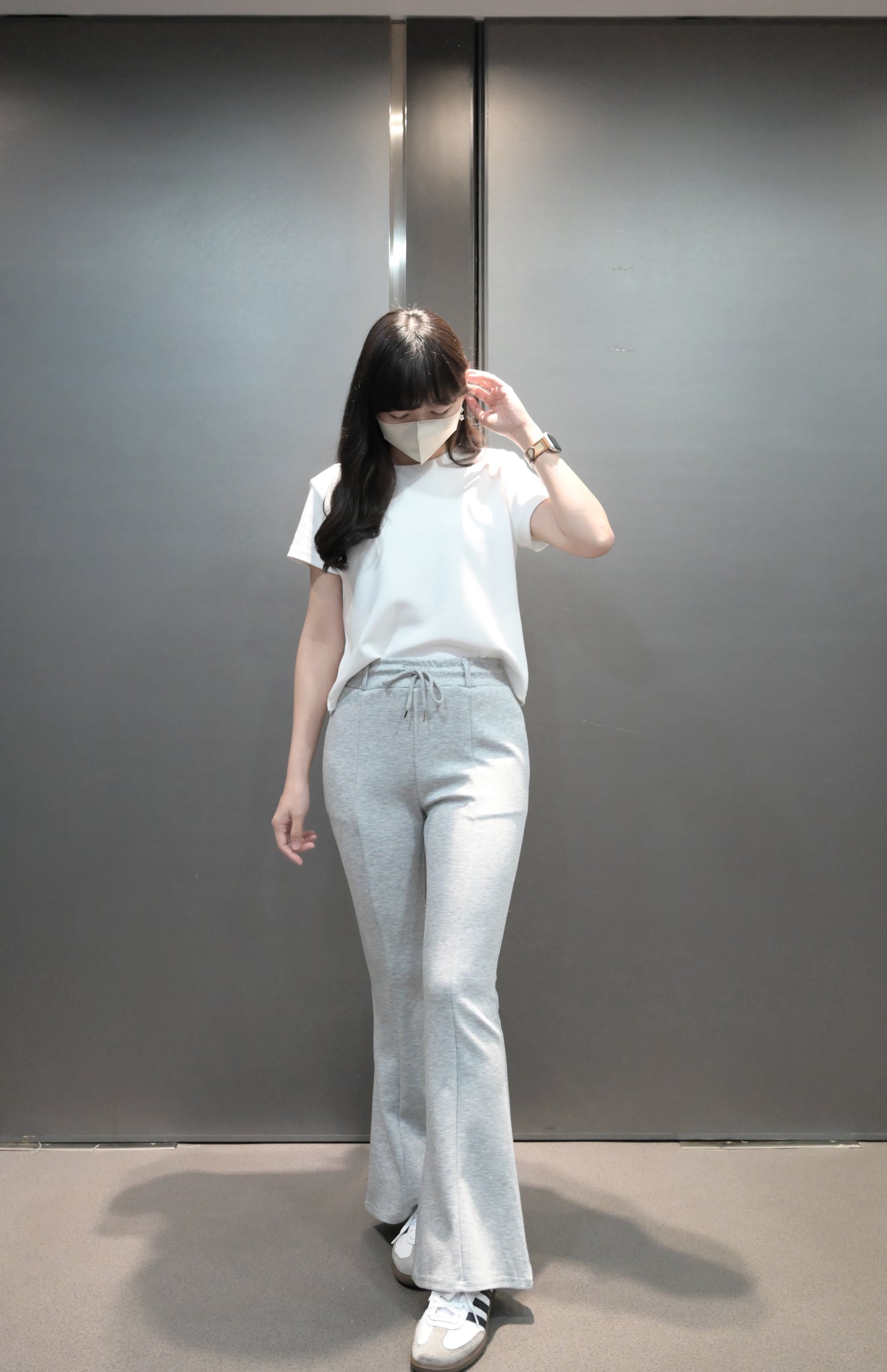 超舒服太空棉微喇叭褲 2色入 S60427 – Stylenana